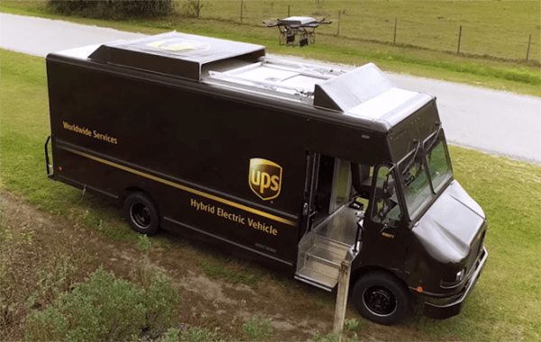 Charged EVs | UPS tests drone launched from EV for last-mile delivery ...
