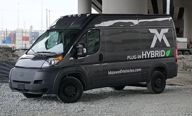 Charged EVs | Maxwell Vehicles retrofits RAM ProMaster vans with plug ...