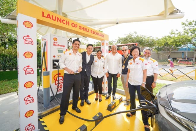 Charged EVs | Shell installs first ABB EV fast charger in Singapore ...