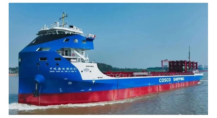 Charged EVs | Chinese firm launches fully electric container ship with ...