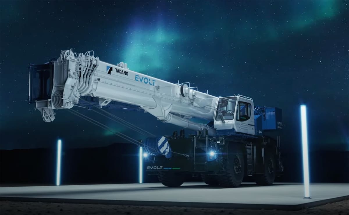Charged EVs | Tadano brings rough terrain electric crane to North ...